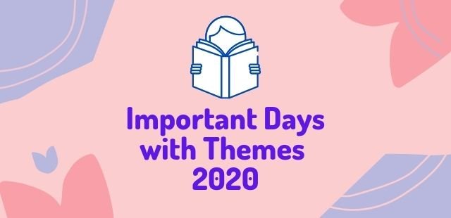 Important Days With Themes 2020-2021 » Students Disha - All Competitive ...